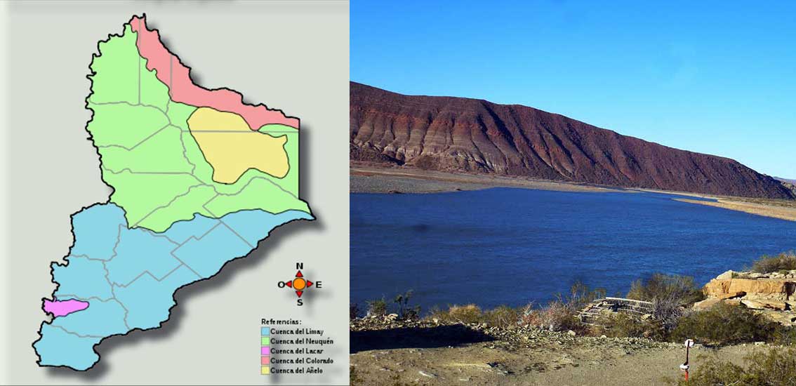 Los tres grandes del Neuquén, el río Limay, el río Neuquén y el río ...