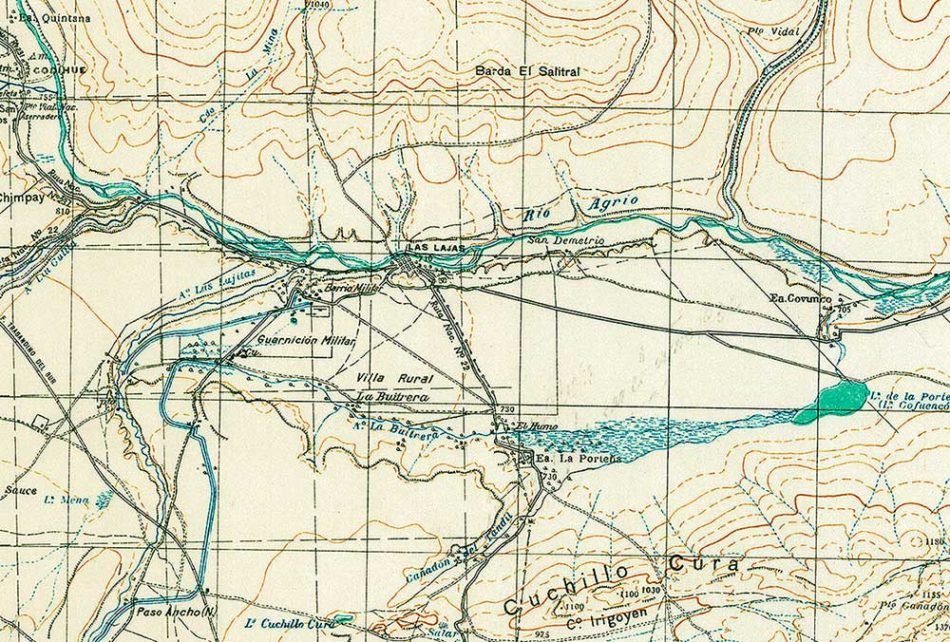 Las Lajas – 1930 – Carta topográfica → Más Neuquén